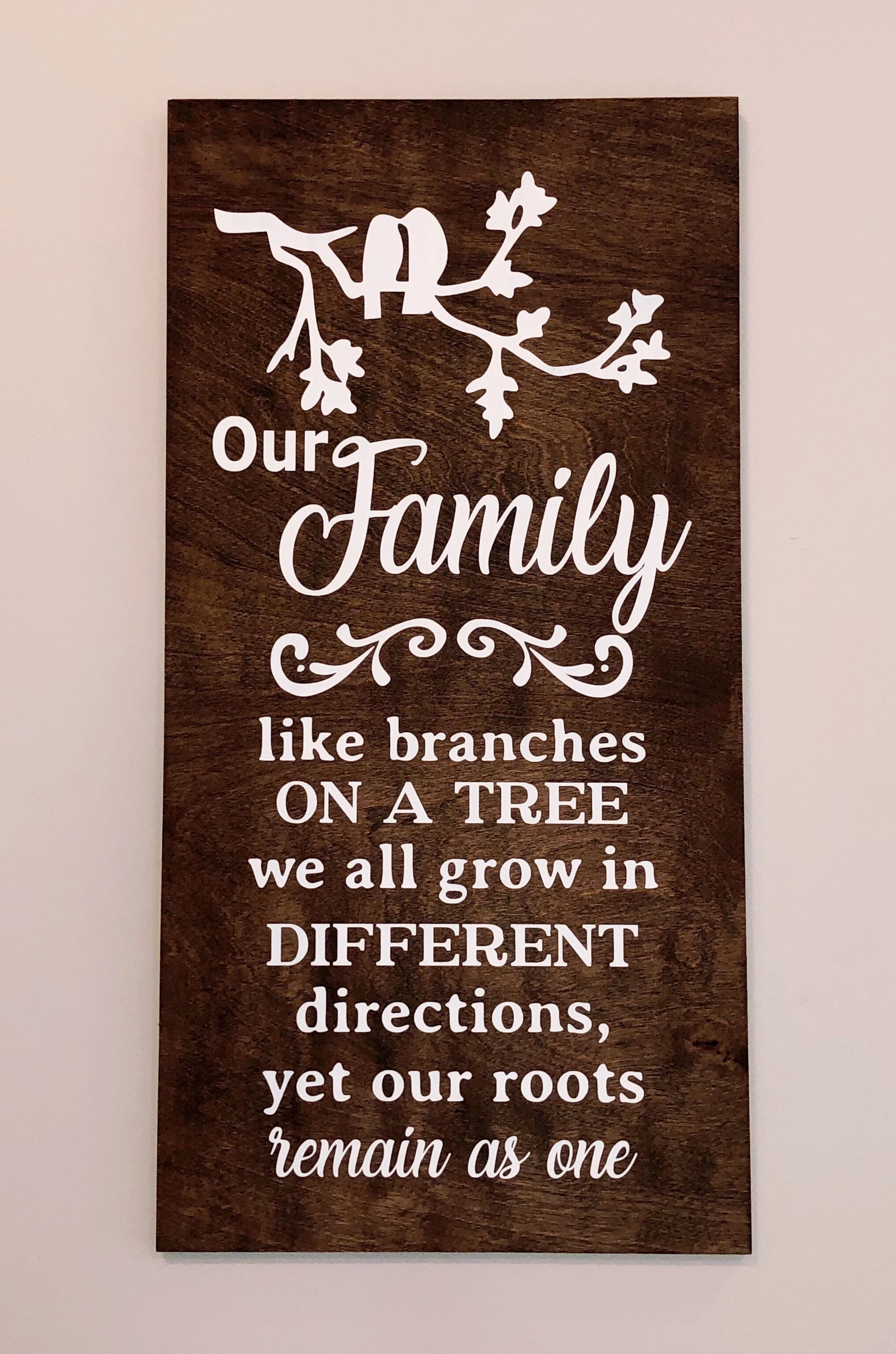 Family Sign With Saying, Family Wood Sign, Our Family Quote, Family ...