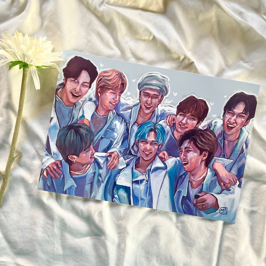 SKZ Blueprint Oil Painting Print - Etsy