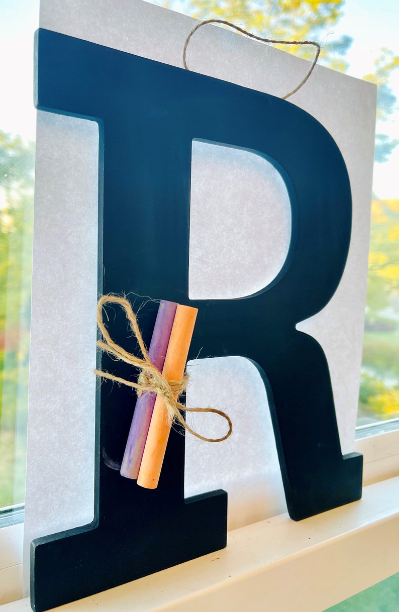 Chalkboard Letter Initial Chalkboard Monogram Chalkboard - Etsy