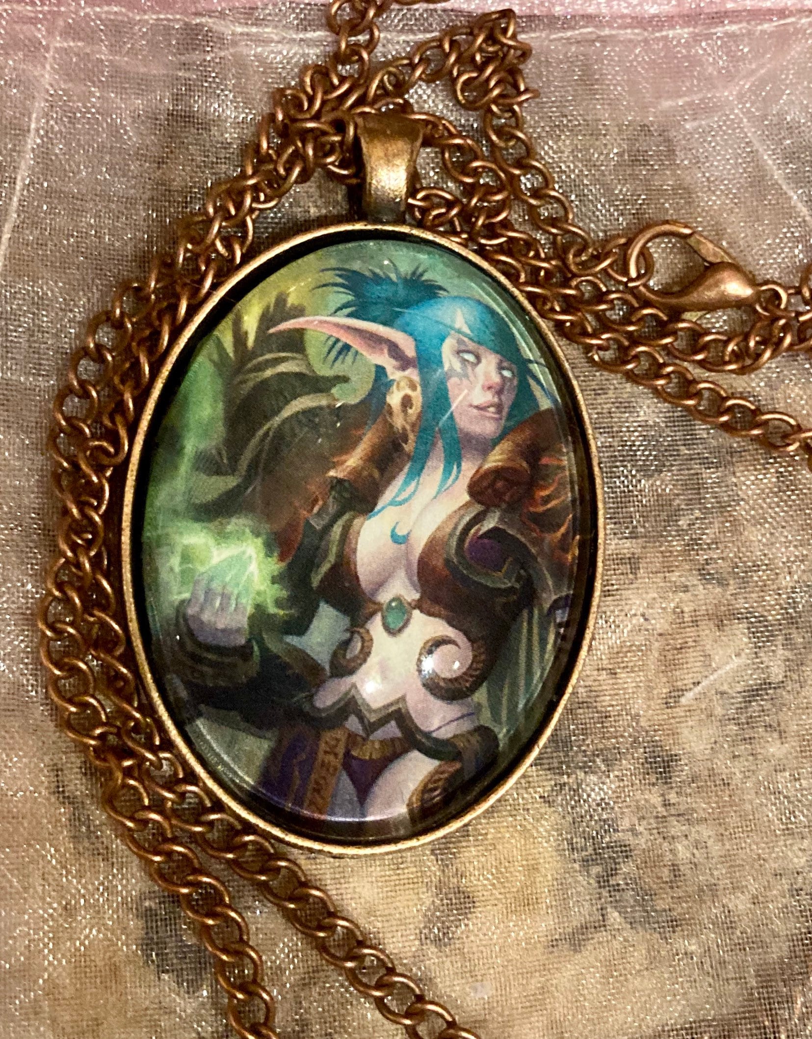 Night Elf Druid Necklace. Pendant / jewelry / world of | Etsy
