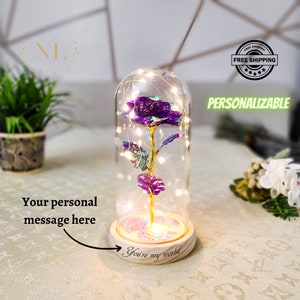 Personalized Galaxy Rose, Beauty and the Beast Rose, Enchanted Rose ...