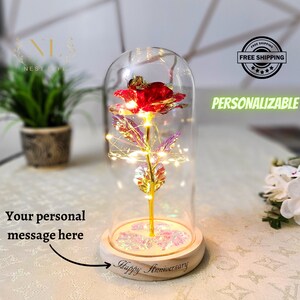 Personalized Galaxy Rose, Beauty and the Beast Rose, Enchanted Rose ...