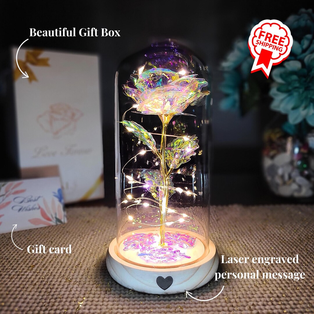 Personalized Galaxy Rose, Beauty and the Beast Rose, Enchanted Rose ...