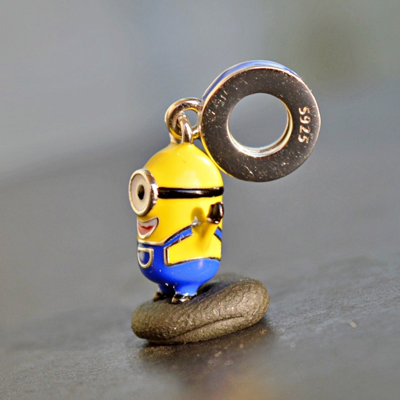100% S925 Sterling Silver Minion from Despicable Me Charm - Etsy