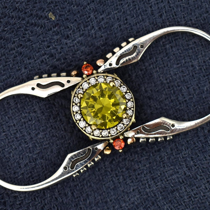Ruby Peridot Ring - Etsy