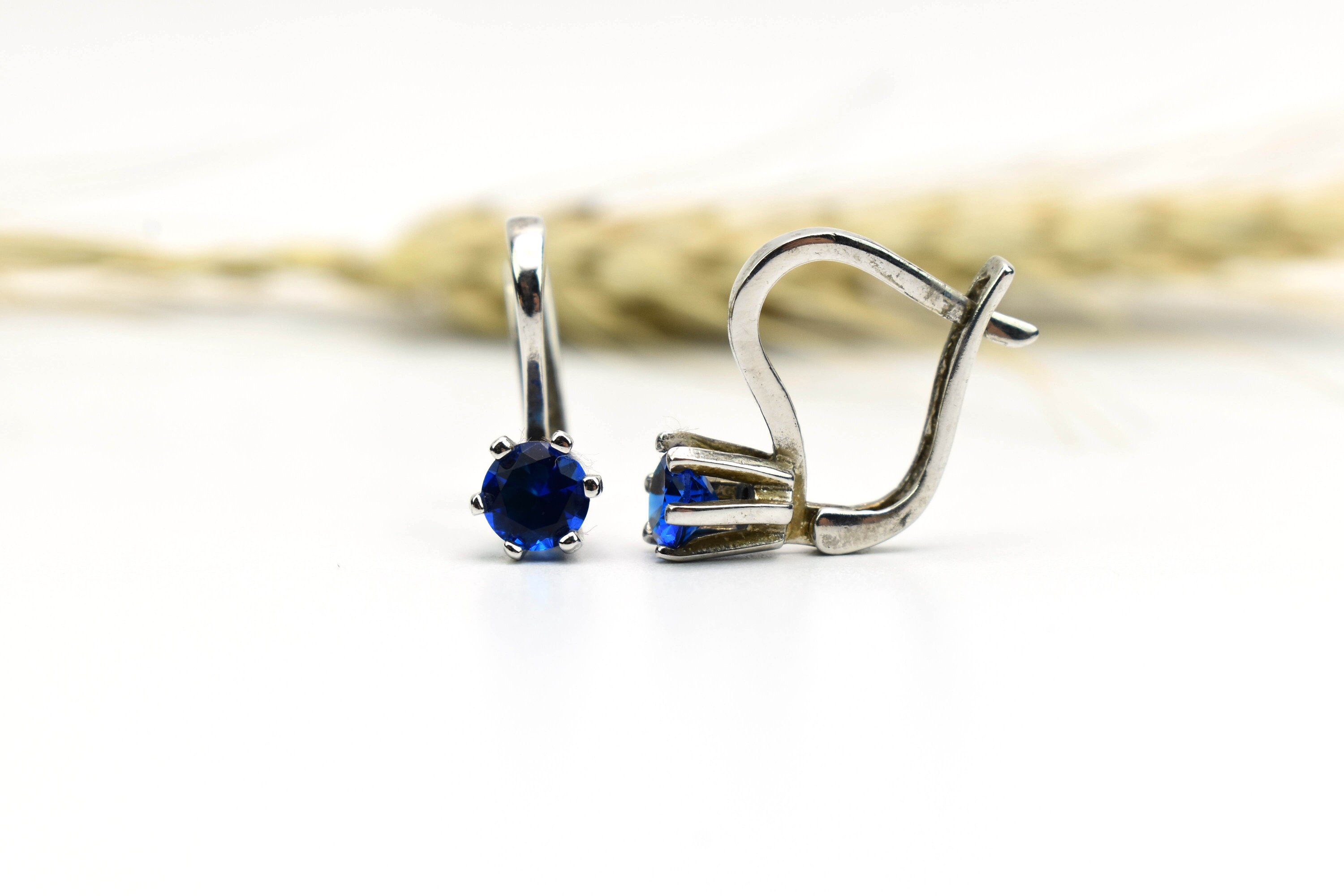 Conjunto de joyería de zafiro joyería hecha a mano | Etsy