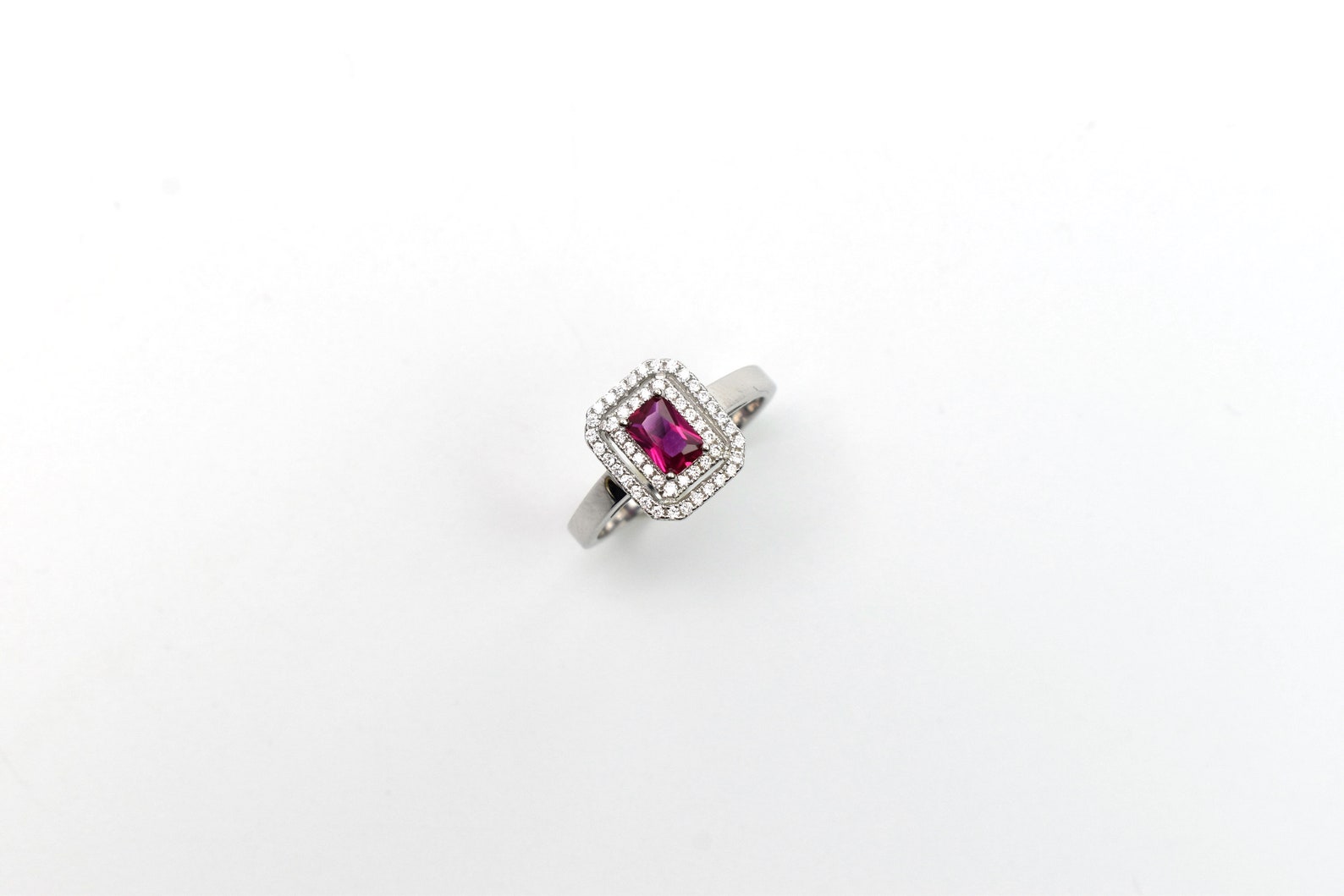 Silver Ruby Ring.handmade Jewelry Ring Square Shape Ruby - Etsy
