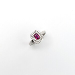 Silver Ruby Ring.handmade Jewelry Ring Square Shape Ruby - Etsy
