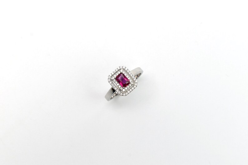 Silver Ruby Ring.handmade Jewelry Ring Square Shape Ruby - Etsy