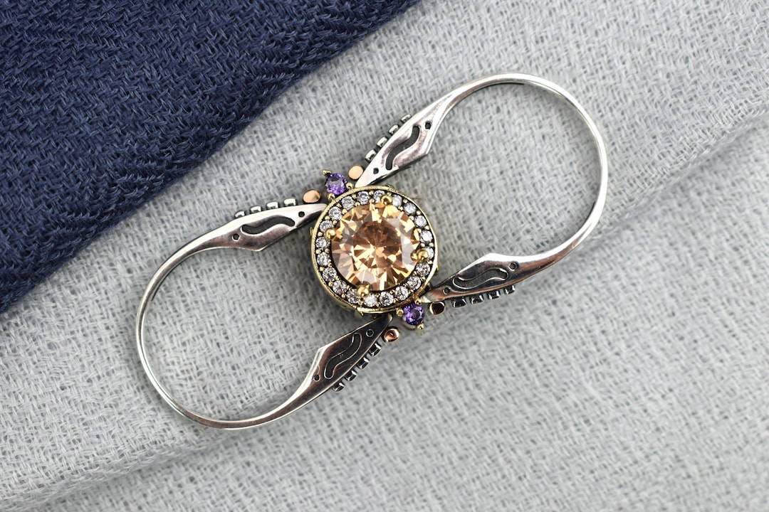 Extraordinary Ring, Reversible Ring, Two in a One Ring, Round Cut ...