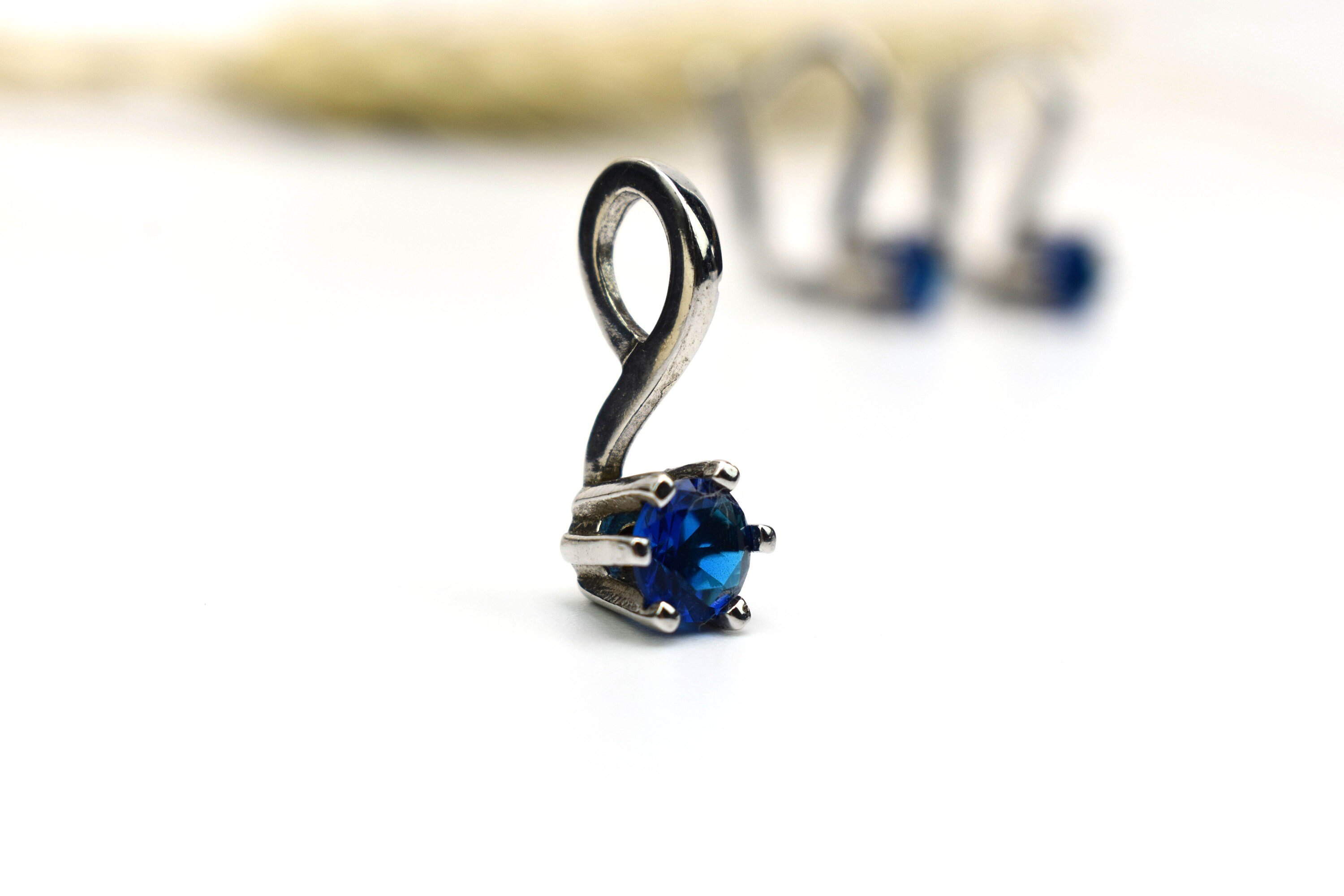 Conjunto de joyería de zafiro joyería hecha a mano | Etsy