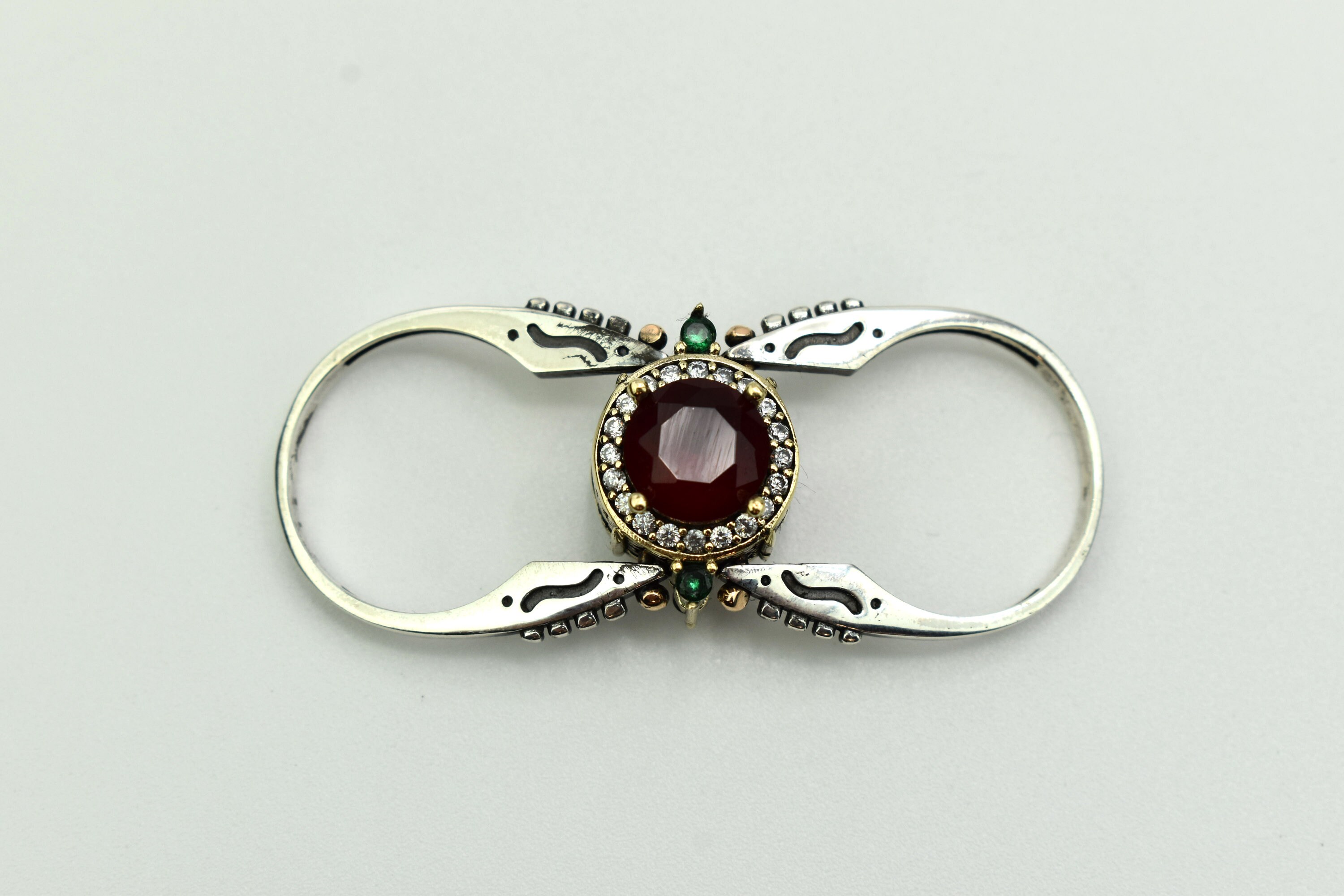 Extraordinary Ring Reversible ring Ottoman Style Round Cut | Etsy