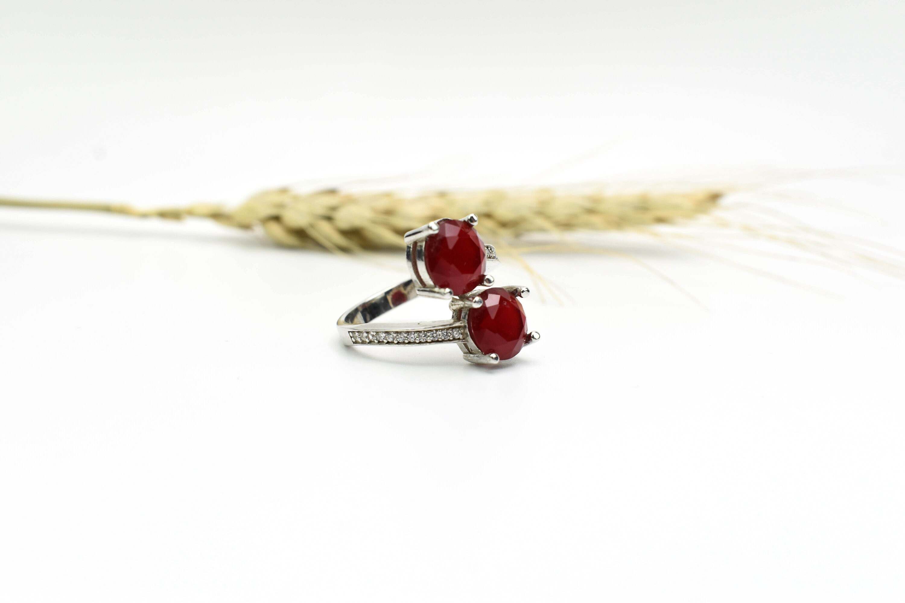 Ruby Jewelry Setearring&necklace and Ring Jewelry Set | Etsy