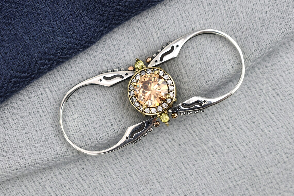 Extraordinary Ring Reversible Ring Two in a One Ring Round | Etsy