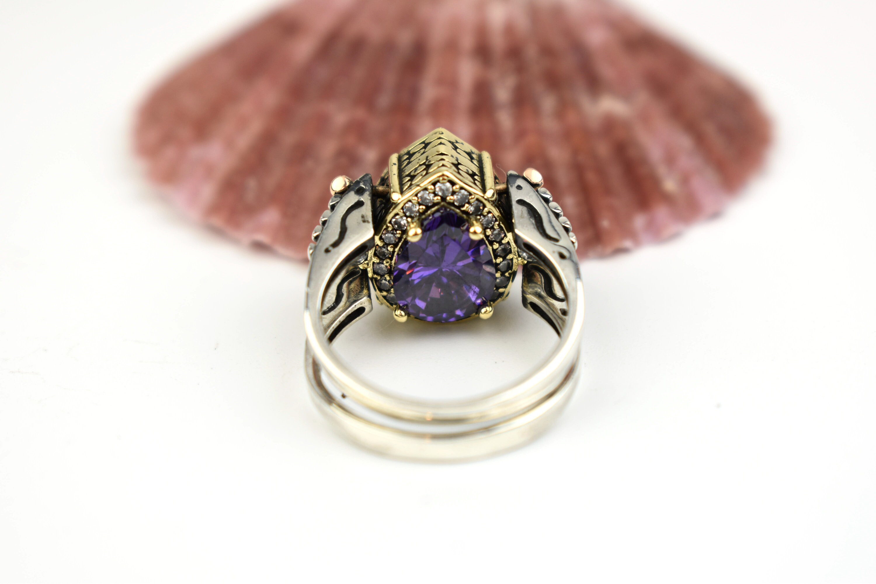 Extraordinary Ring Reversible Ring Turkish Design Amethyst & | Etsy