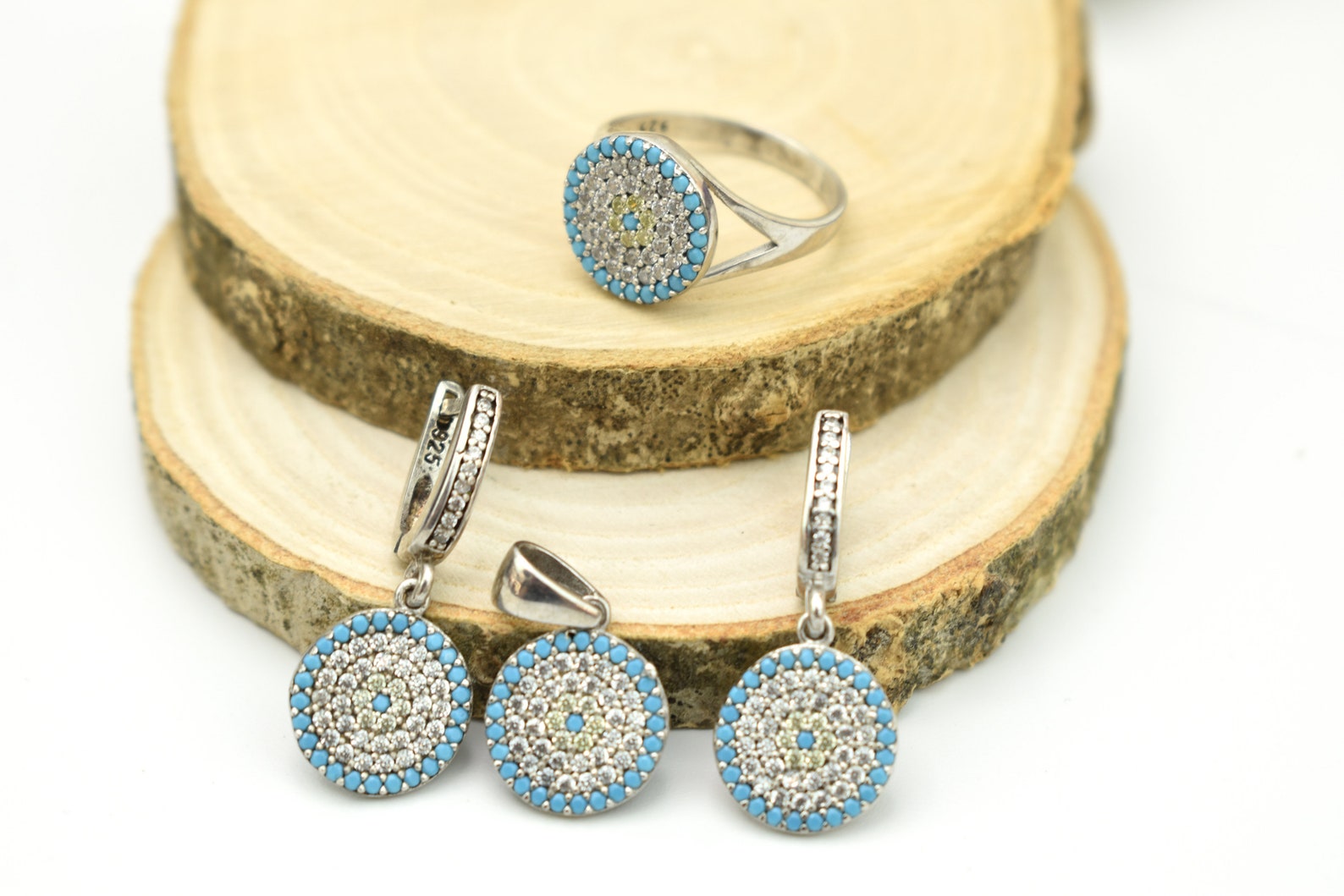 Evil Eye Jewelry Set Evil Eye Jewelry Sterling Silver Evil - Etsy