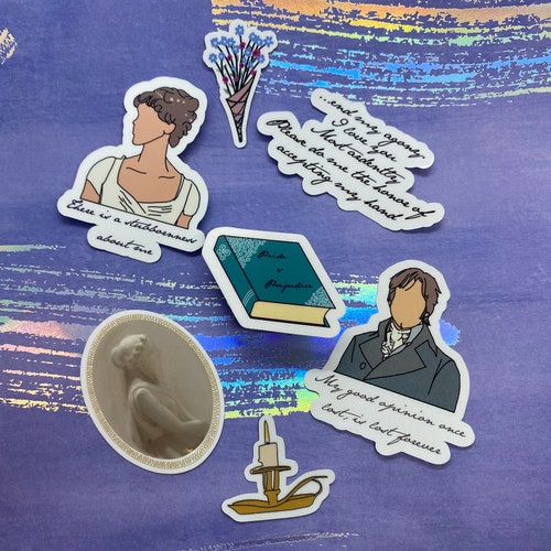 Pride and Prejudice Sticker Pack - Etsy