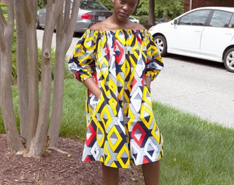Off Shoulder Kitenge - Etsy