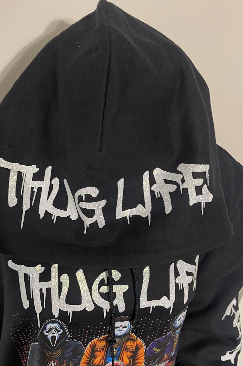 Thug Life Halloween Hoodie - Etsy