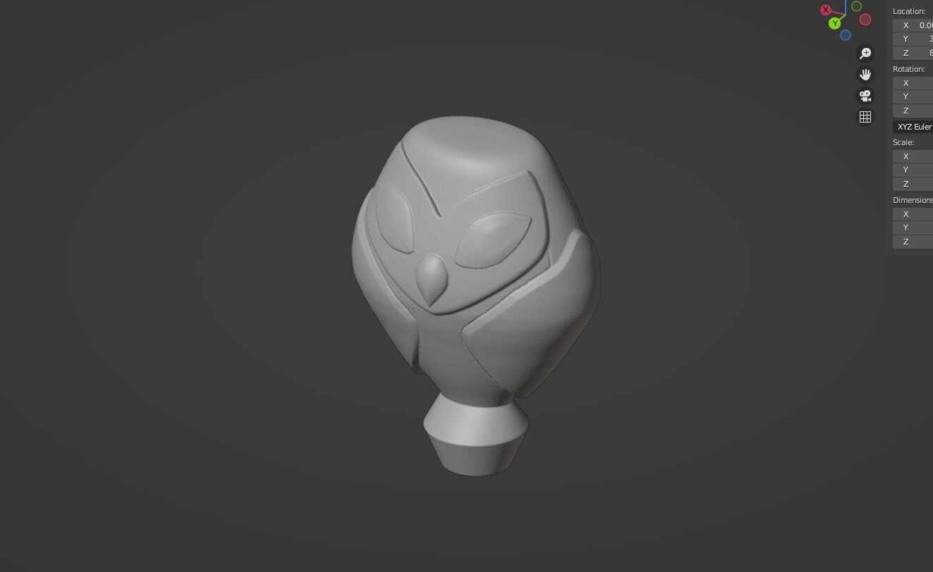 The Owl House Owlbert Cane / Staff Topper !!DIGITAL FILE ONLY!! - Etsy