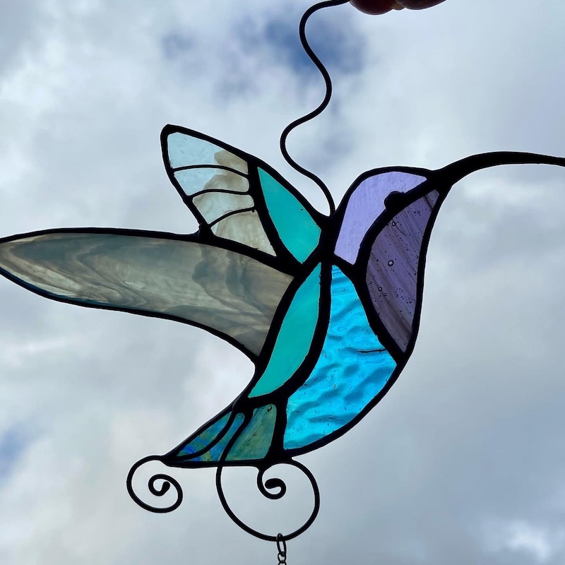 Glass Hummingbird - Etsy