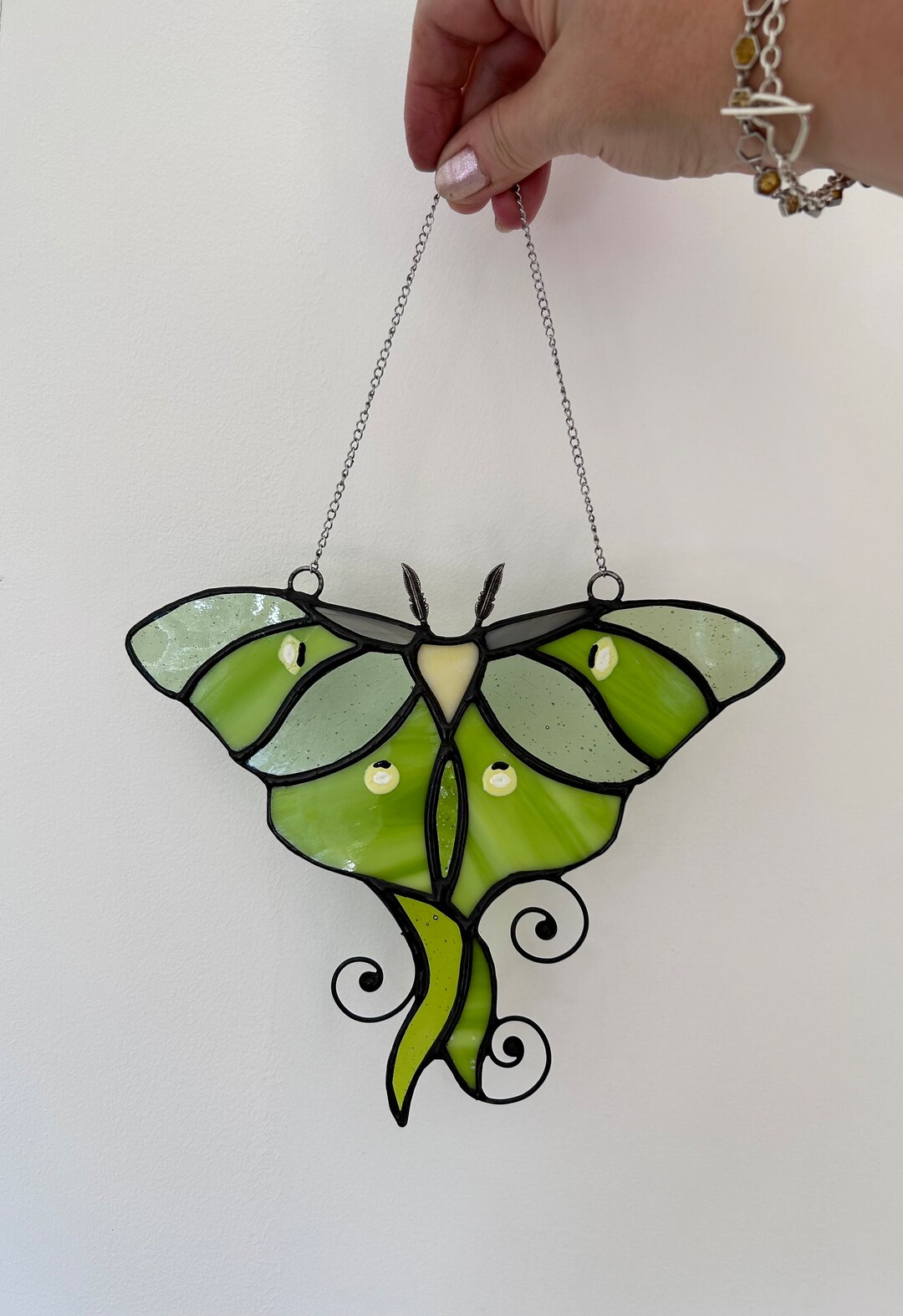 Stained Glass Luna Moth - Etsy