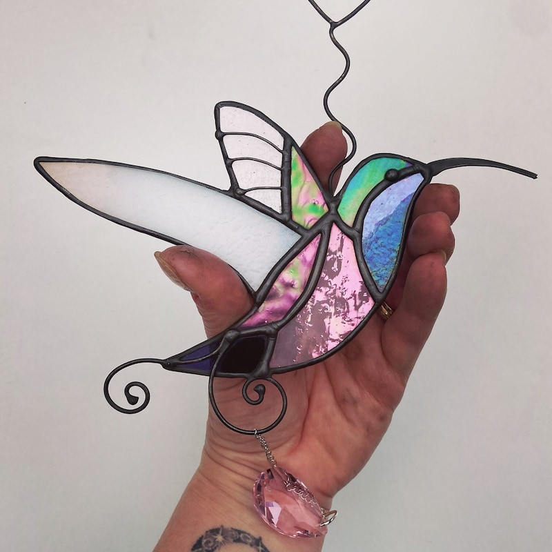 Glass Hummingbird - Etsy