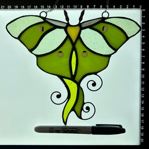 Stained Glass Luna Moth - Etsy