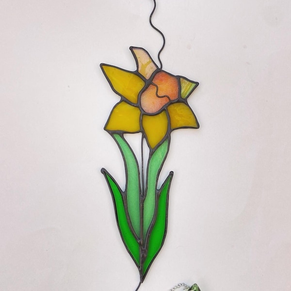 Daffodil Stained Glass - Etsy