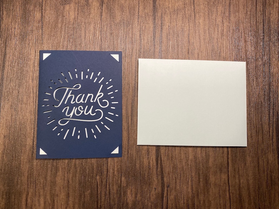 Thank You Blank Card - Etsy