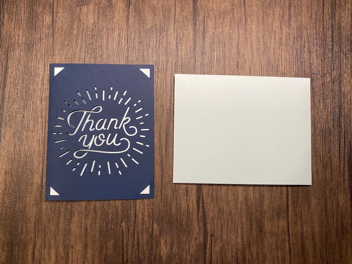 Thank You Blank Card - Etsy