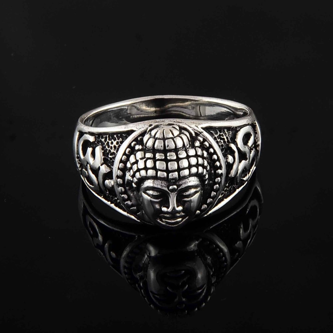 Buddha Ring , Shiva Ring , Lord Shiva Ring , Silver Ring , OM Ring ...