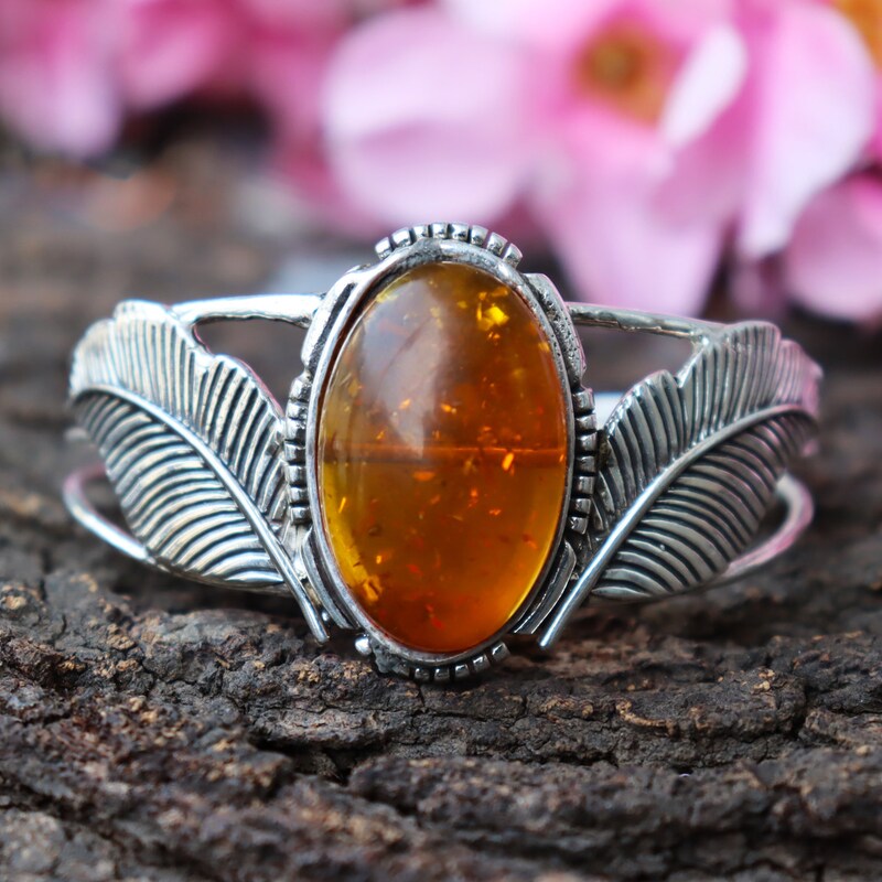 Amber Bangle - Etsy