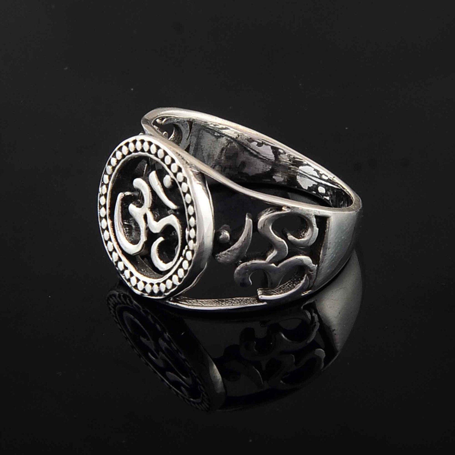OM , Shiva Ring , Shiv Ring , Lord Shiva Ring , Silver Ring , Silver ...