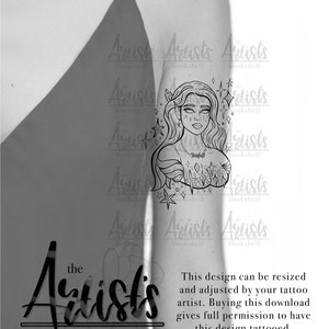 Starfall ACOTAR Instant Download Tattoo Design Art Print - Etsy