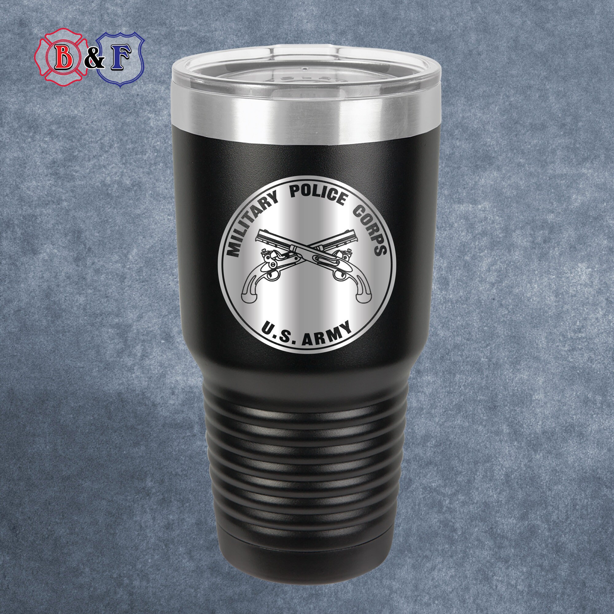 Military Police Design Army Branch 30oz Laser Engraved - Etsy