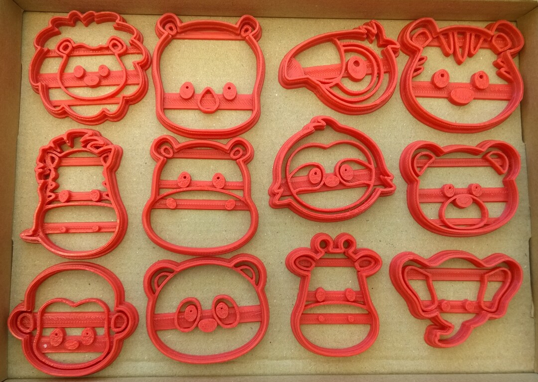 Jungle Animals Biscuit Cutter Set of 12 Contains 12 Different Animal ...