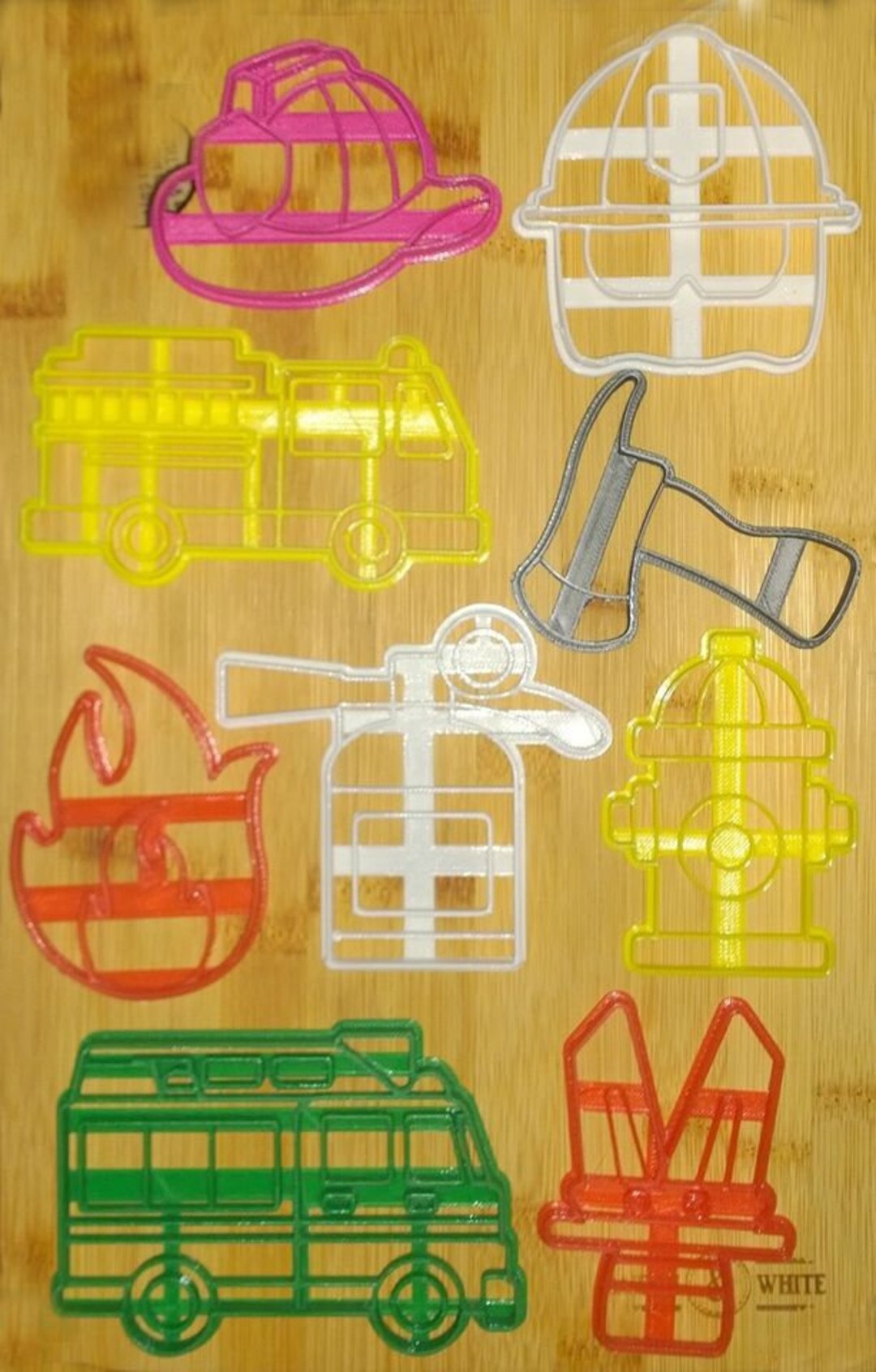 Fireman Cookie Cutter Collection Set of 9 - Etsy