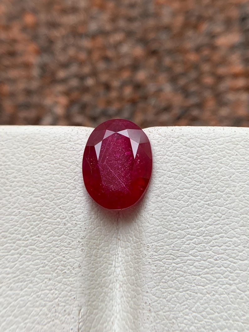 Natural Mozambique Pigeon Blood Ruby – 2.91ct Faceted Loose Gemstone - Etsy