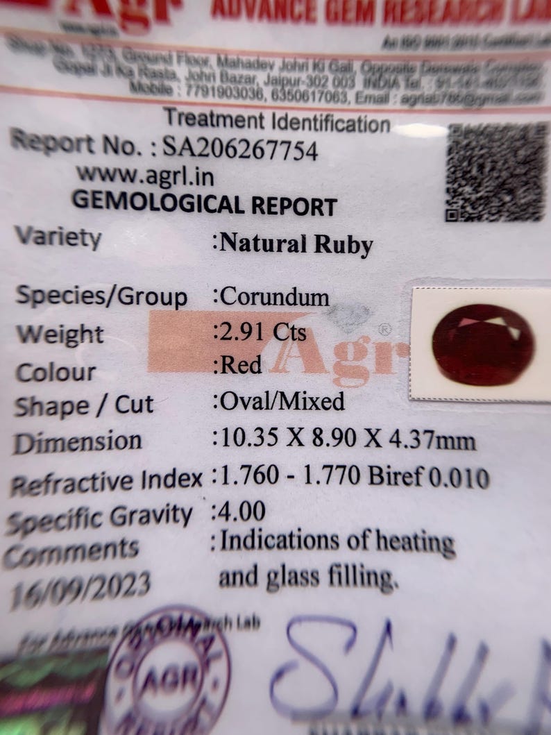 Natural Mozambique Pigeon Blood Ruby – 2.91ct Faceted Loose Gemstone - Etsy