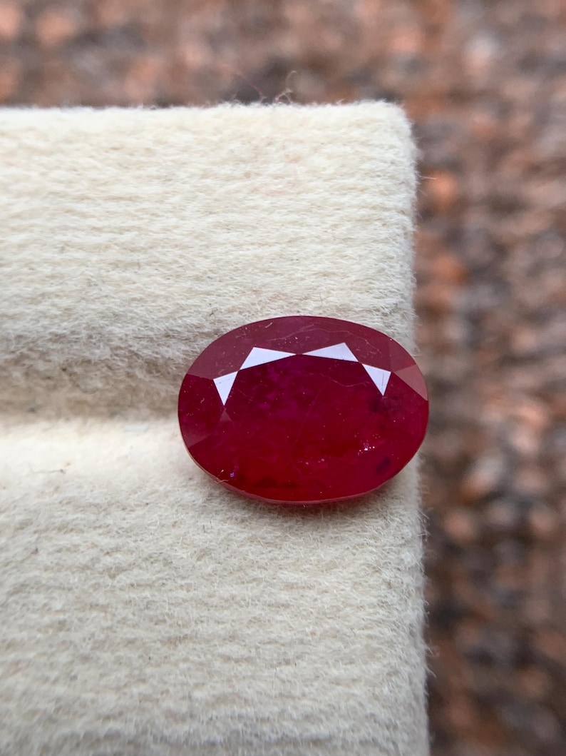 Natural Mozambique Pigeon Blood Ruby – 2.91ct Faceted Loose Gemstone - Etsy