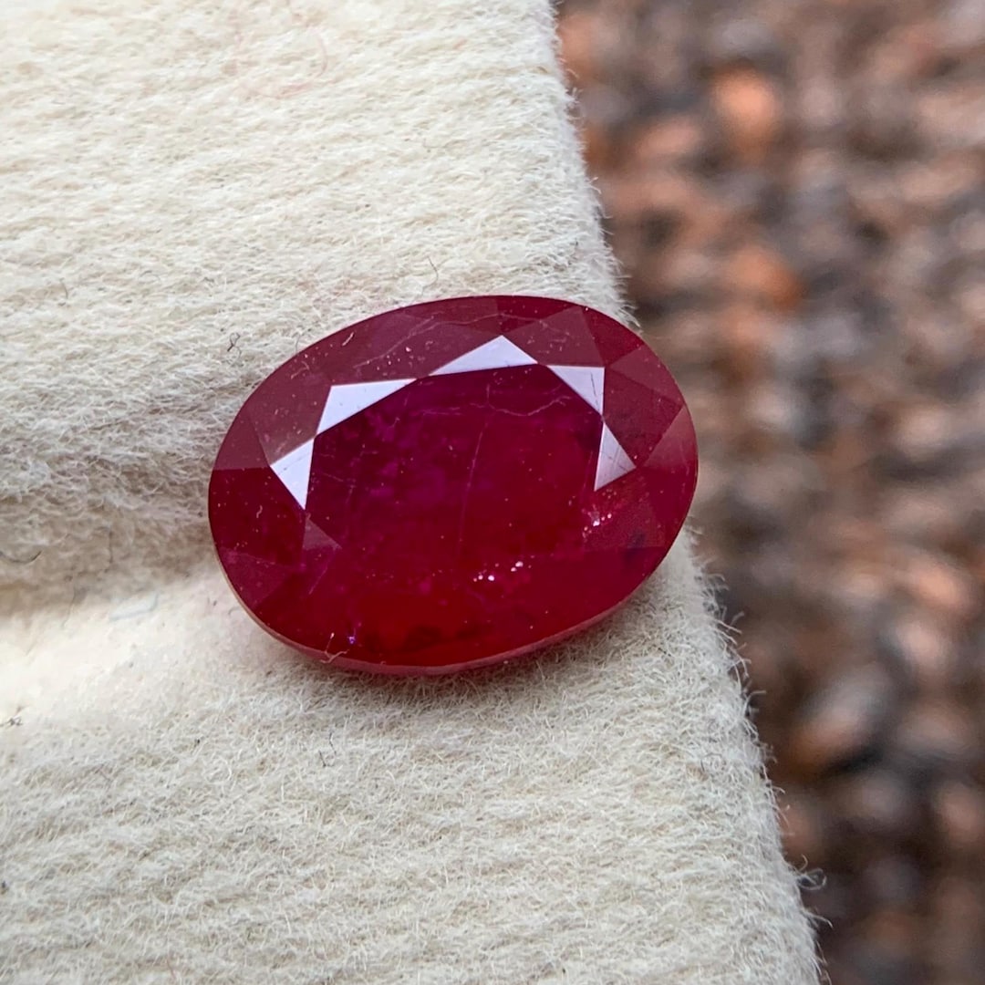 Natural Mozambique Pigeon Blood Ruby – 2.91ct Faceted Loose Gemstone - Etsy