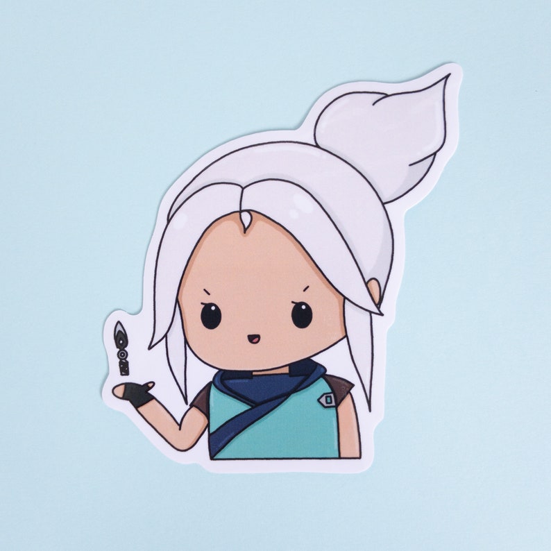 Valorant-inspired Stickers Neon Viper Reyna Killjoy Skye Jett Sage Raze ...