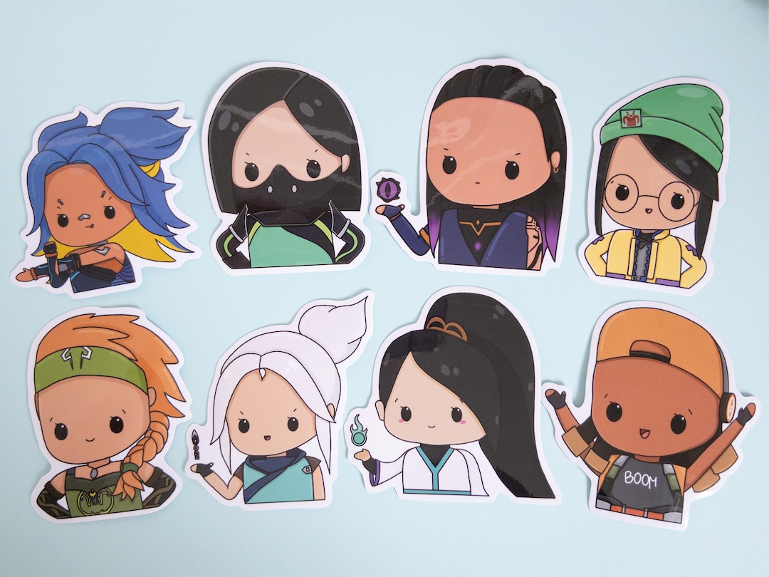 Valorant-inspired Stickers | Neon | Viper | Reyna | Killjoy | Skye ...