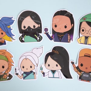 Valorant-inspired Stickers | Neon | Viper | Reyna | Killjoy | Skye ...