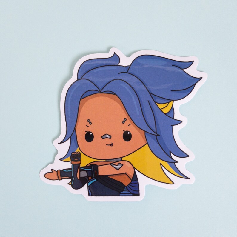 Valorant-inspired Stickers Neon Viper Reyna Killjoy Skye Jett Sage Raze ...