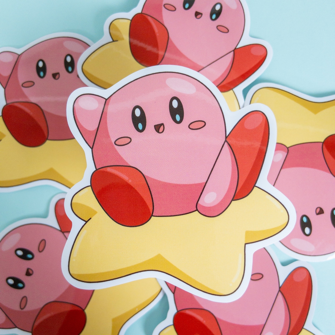 Kirby Stickers | Vinyl Stickers | Waterproof Stickers | Kawaii Stickers ...