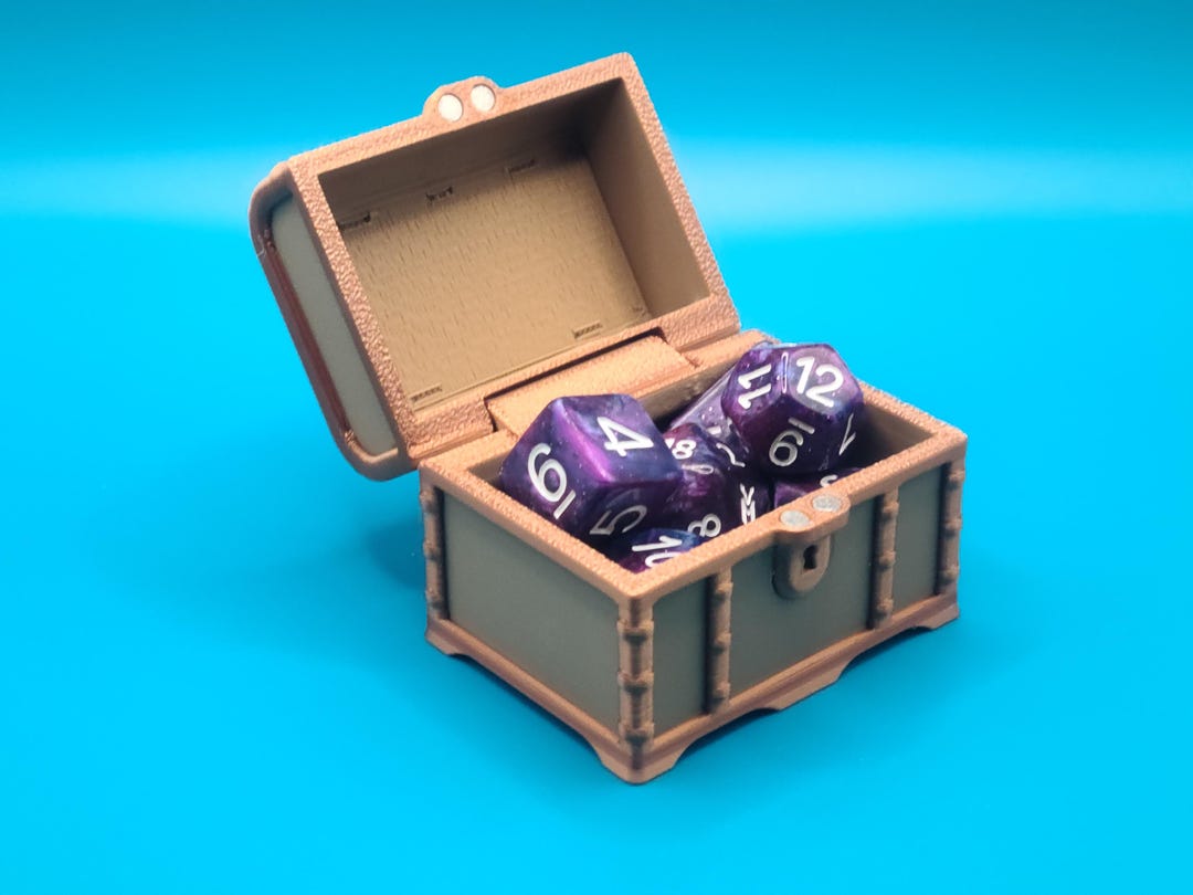 Treasure Chest Dice & Deck Box - Etsy
