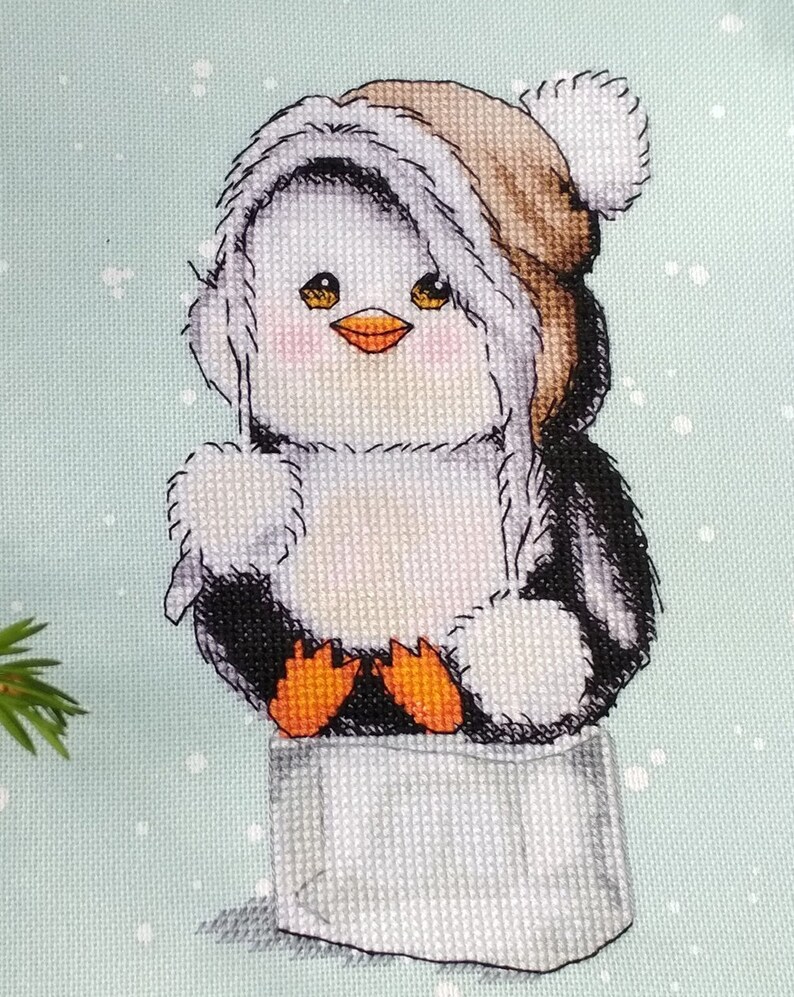 Cross Stitch Penguin Cross Stitch Animals Cross Stitch | Etsy