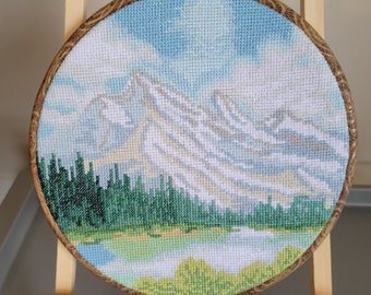 Landscape Counted Cross Stitch Pattern Pdf. Forest Cross - Etsy
